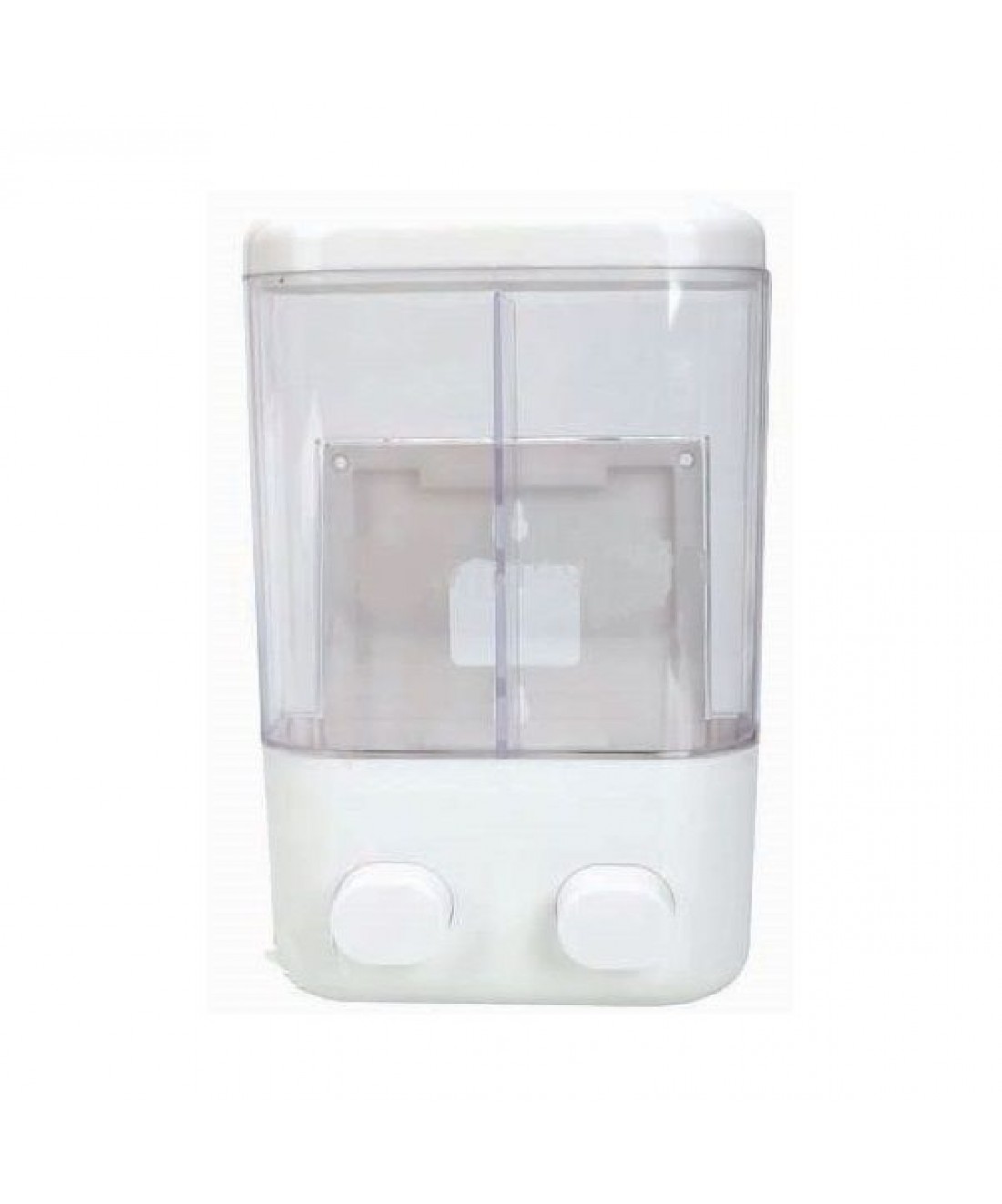 Dispenser τοίχου διπλό από πλαστικό 600ml